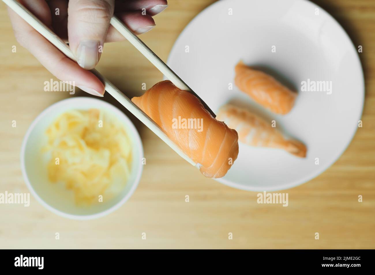 Japanese kitchen. Set of Japanese sushi and rolls. Food sticks Stock ...