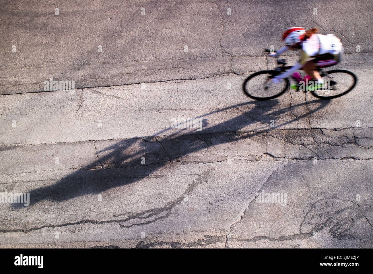 The action during a cycling race Stock Photo - Alamy