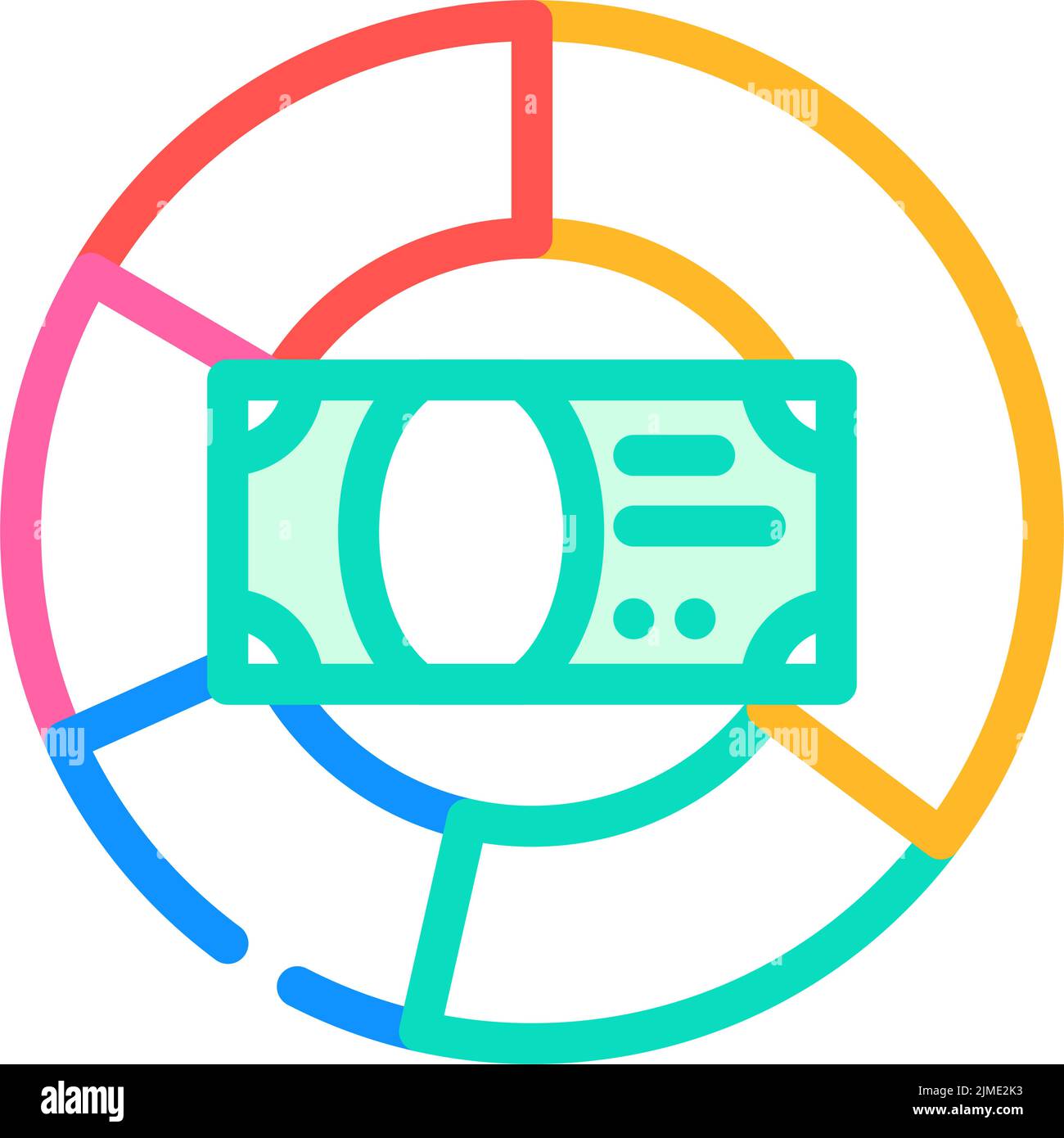 money control color icon vector illustration Stock Vector Image & Art ...