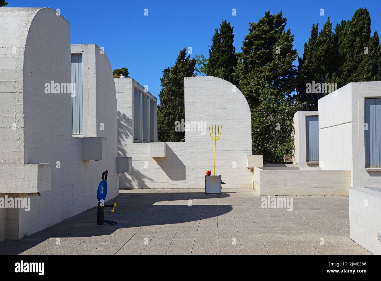 Joan Miro Foundation, Barcelona, Spain Stock Photo - Alamy