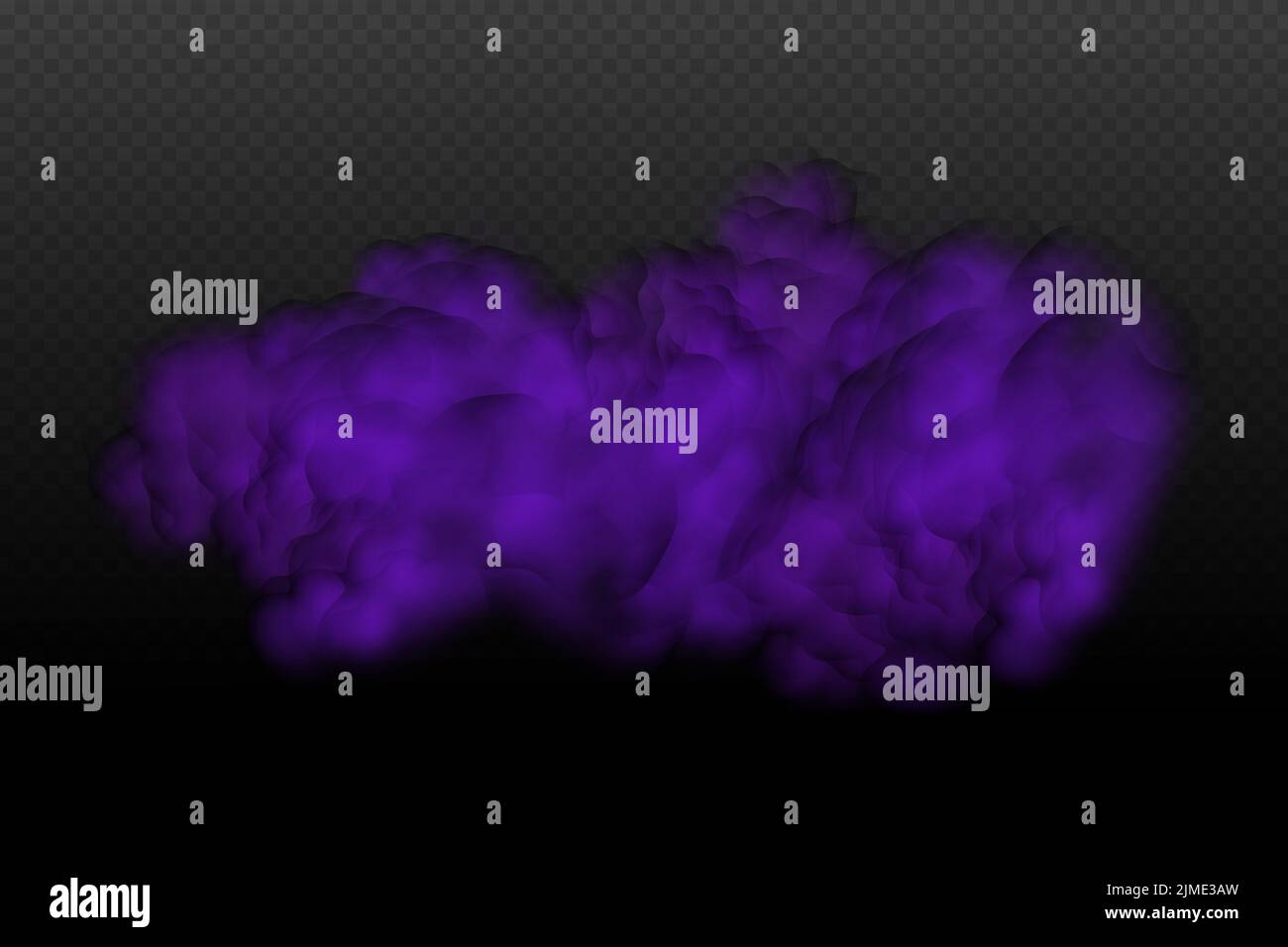 Purple poisonous gas, dust and smoke effect.Realistic scary mystical ...