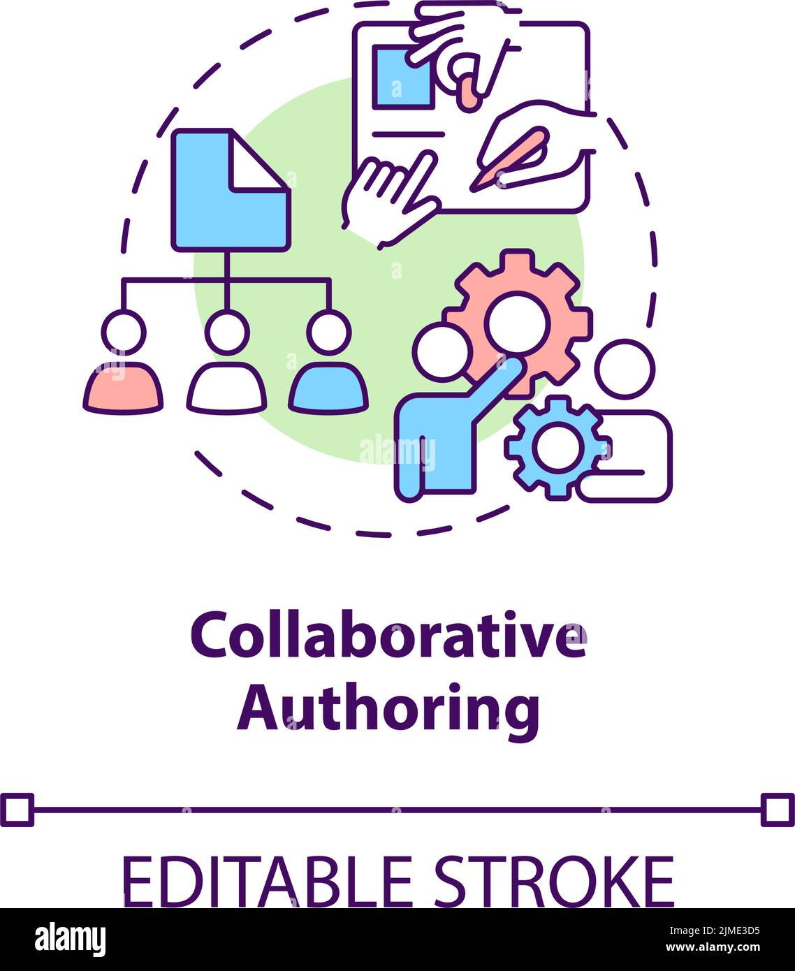 Collaborative authoring concept icon Stock Vector Image & Art - Alamy Collaborative authoring concept icon Stock Vector Image & Art - Alamy