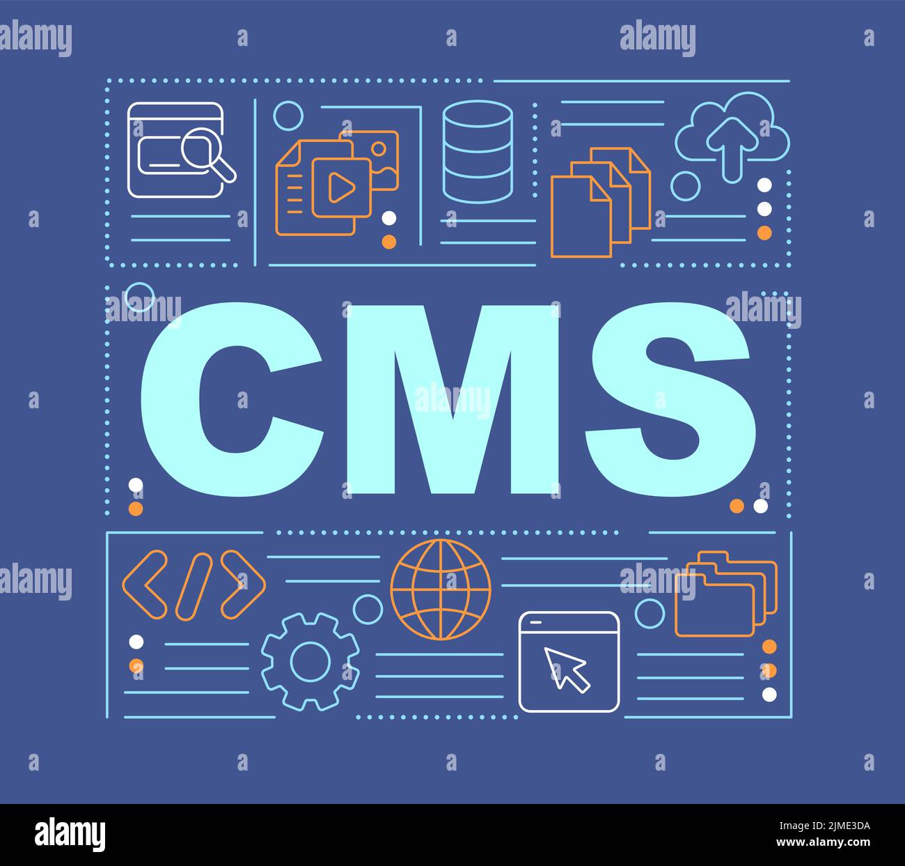 Cloud cms background Stock Vector Images - Alamy