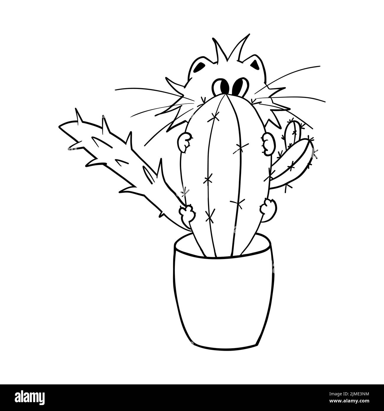 Animal outline fat cat Cut Out Stock Images & Pictures - Alamy