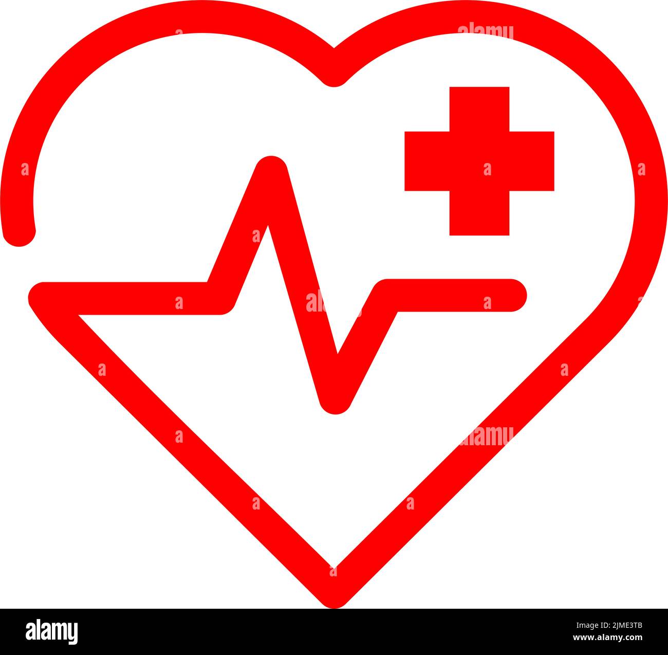 Heart cardiology wave monitor icon. Vector medical sign on transparent ...