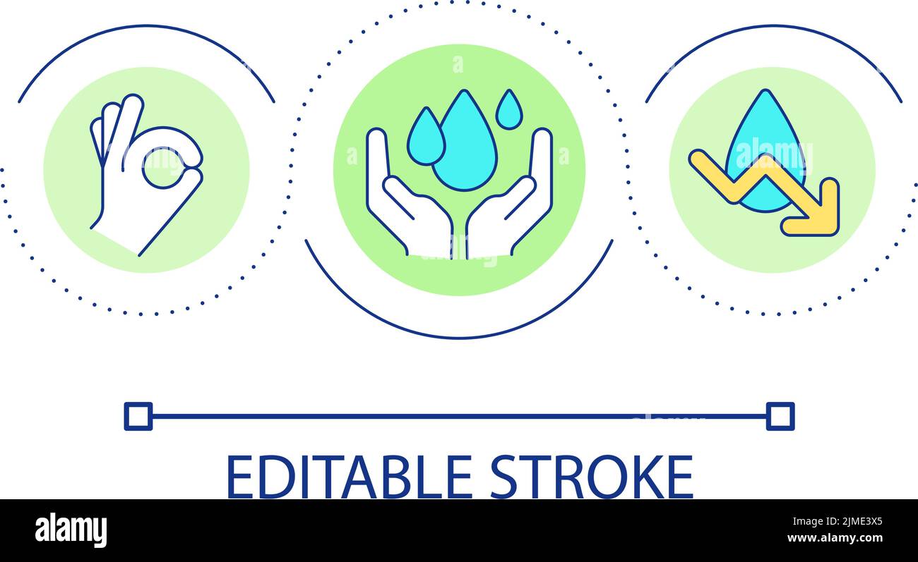 Save drinking water loop concept icon Stock Vector Image & Art - Alamy