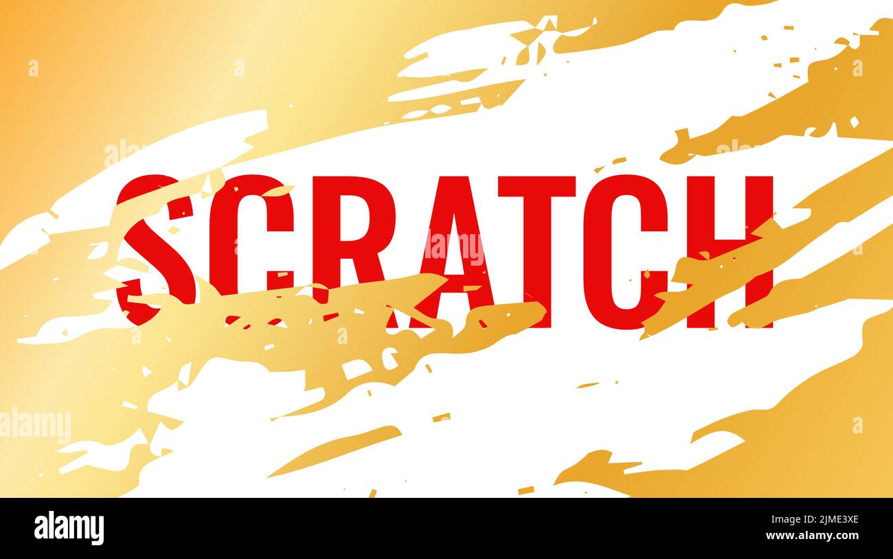 Scratch golden label mockup. Square shape card Stock Vector Image & Art ...