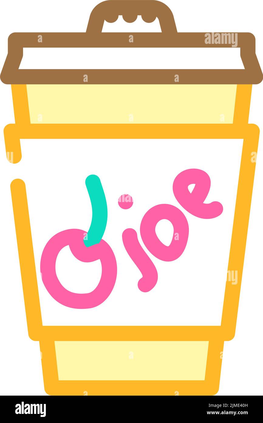 coffee cherry syrup color icon vector illustration Stock Vector Image ...