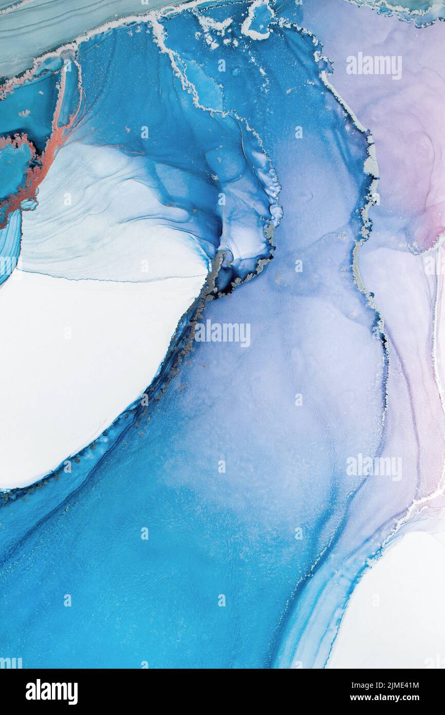 Closeup of the painting. Colorful abstract Ink painting background ...