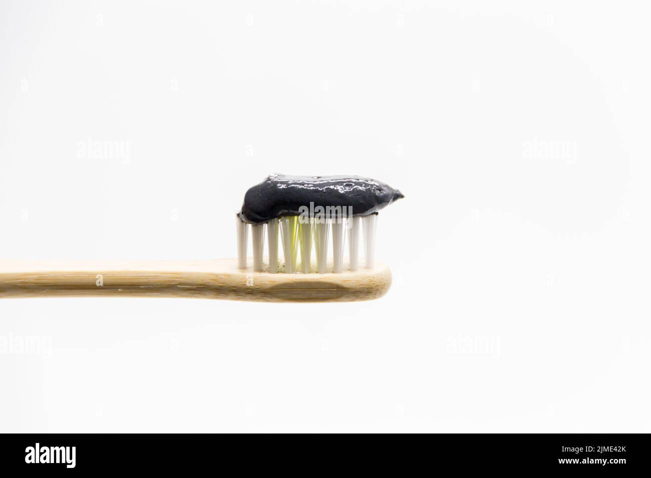 Ingredients for making activated charcoal toothpaste Stock Photo - Alamy