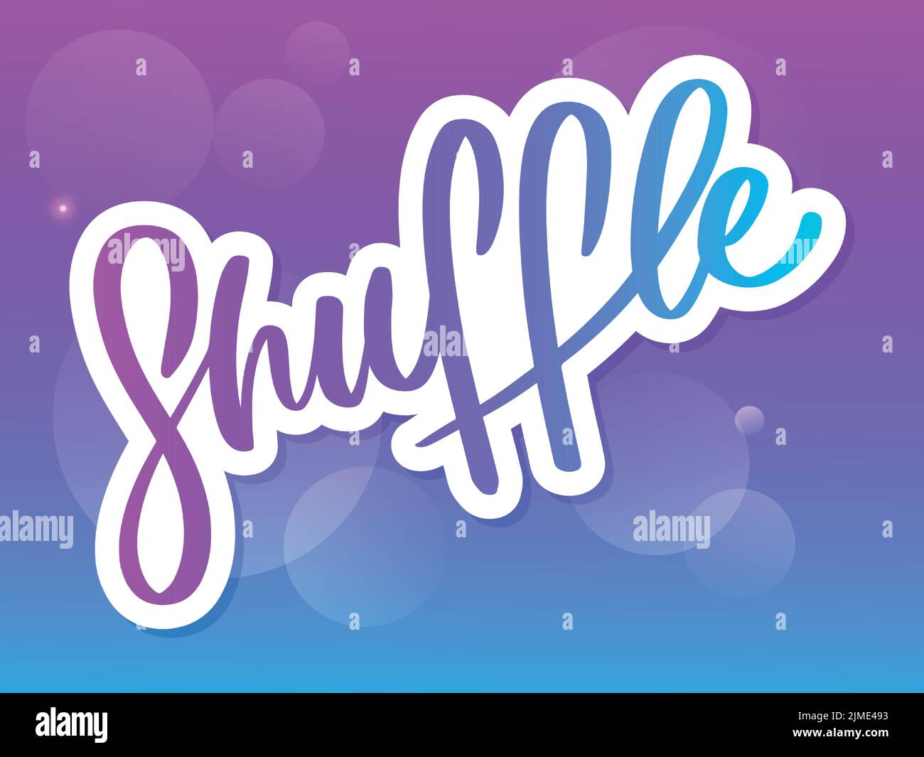 Shuffle dance letter. Abstract modern art design Stock Vector Image ...