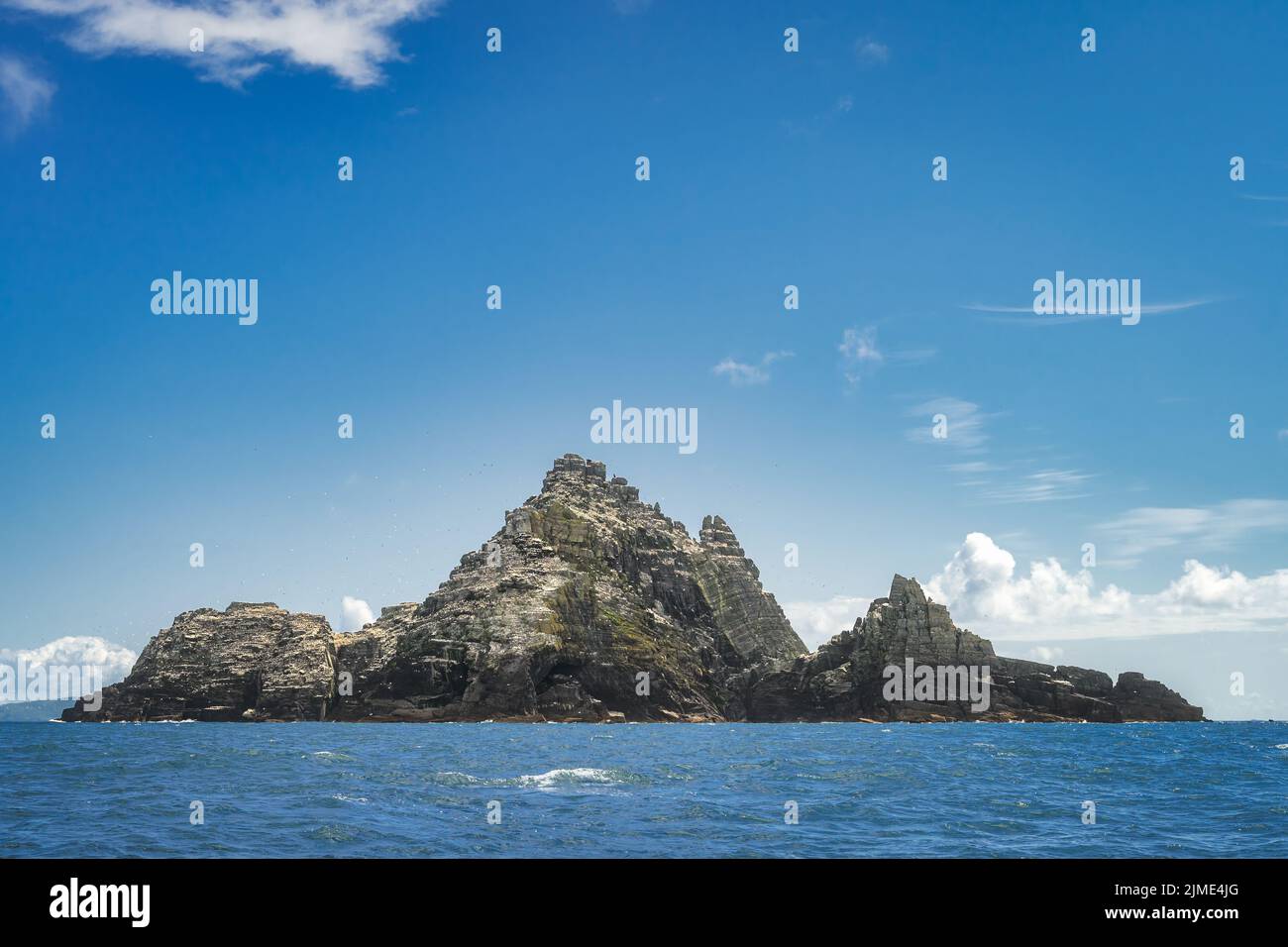 Little Skellig island, habitat for thousands of seabirds Gannet Stock ...