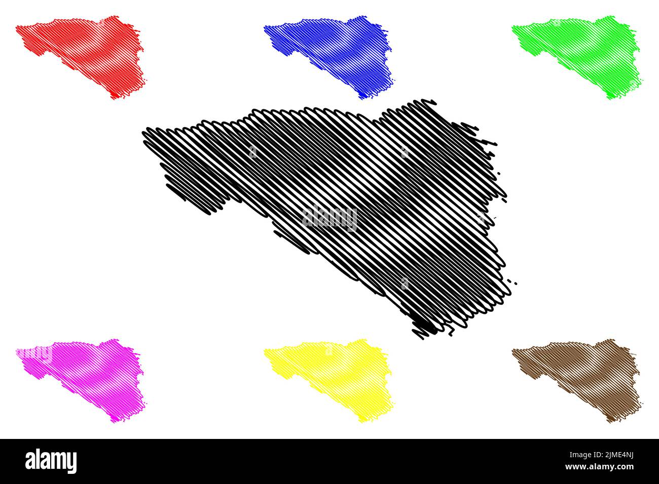 Tenedos island (Republic of Turkey) map vector illustration, scribble sketch Bozcaada map Stock ...