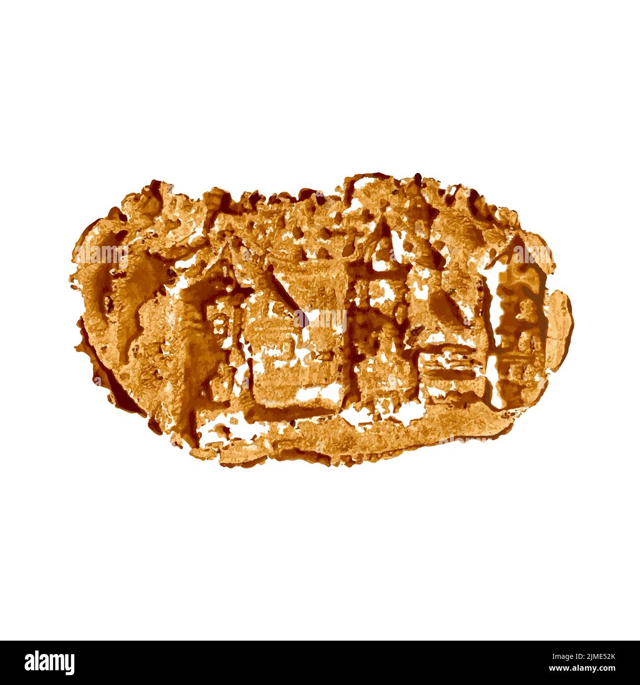 Seal artifact imprint shape vintage image stamp. Archeology antiquity ...