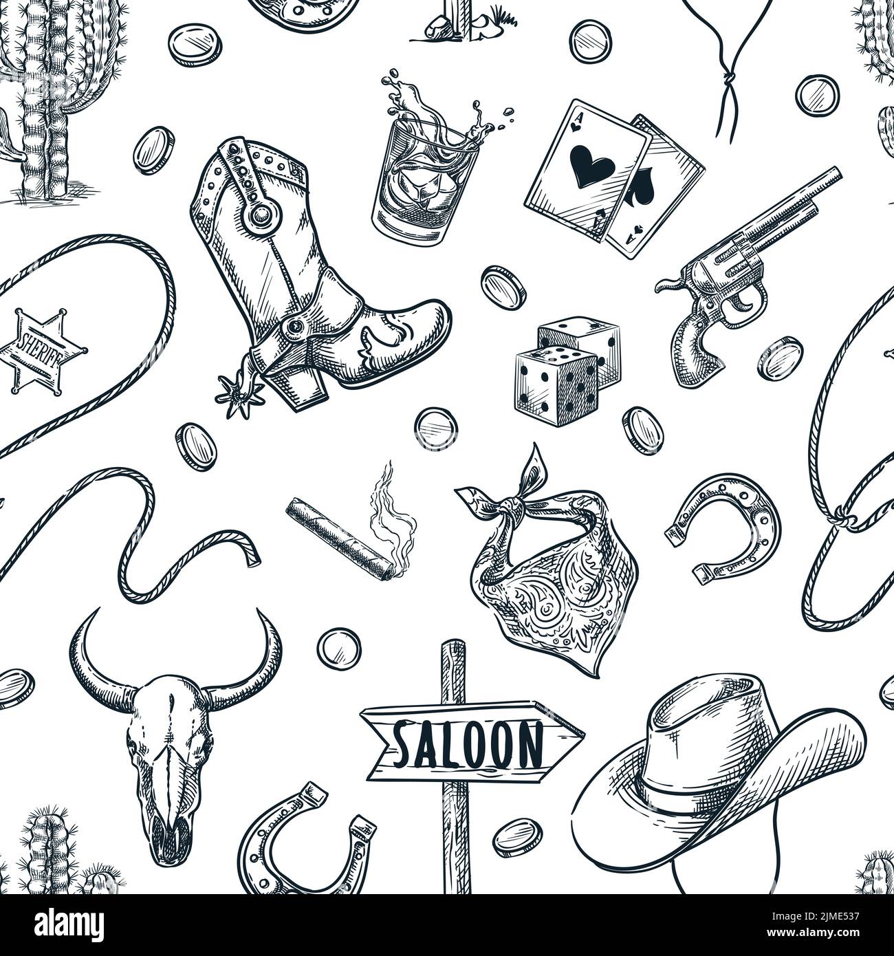 Cowboy Boot With Spur Template