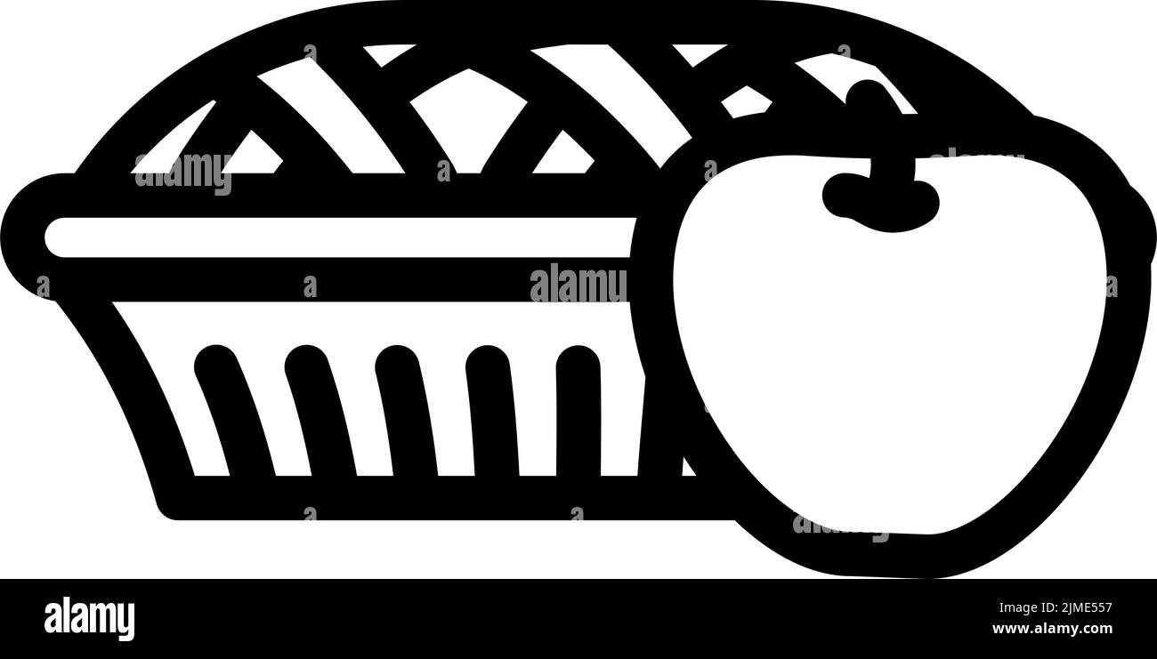 apple pie line icon vector illustration Stock Vector Image & Art - Alamy
