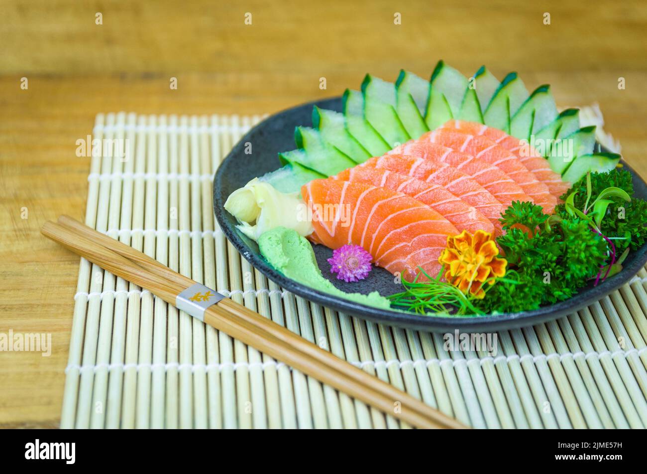 Traditional Japanese cuisine, premium sashimi Stock Photo - Alamy
