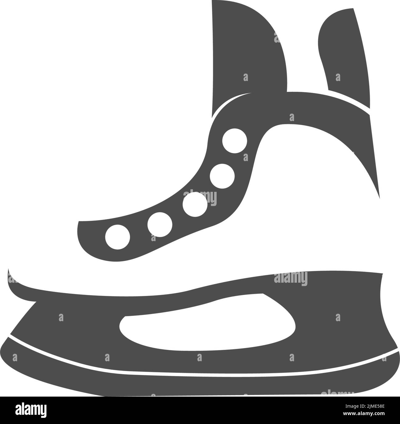 Ice skate shoes icon logo illustration template vector Stock Vector ...