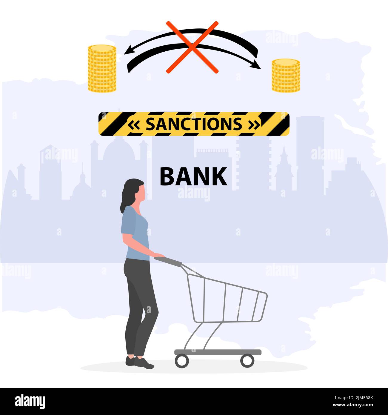 Sanctions restrictions Stock Vector Images - Alamy