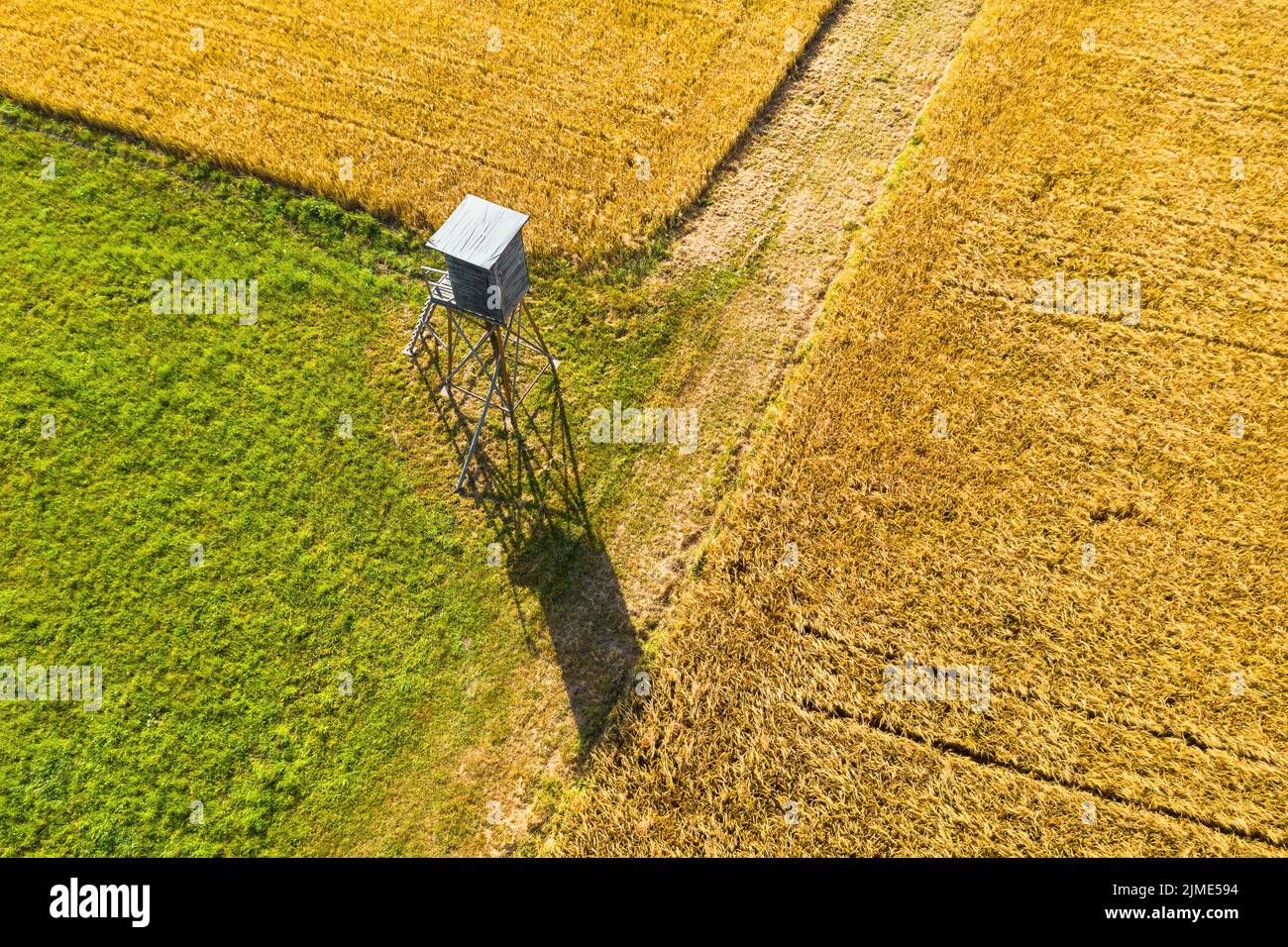 Wooden hunting high seat hi-res stock photography and images - Alamy
