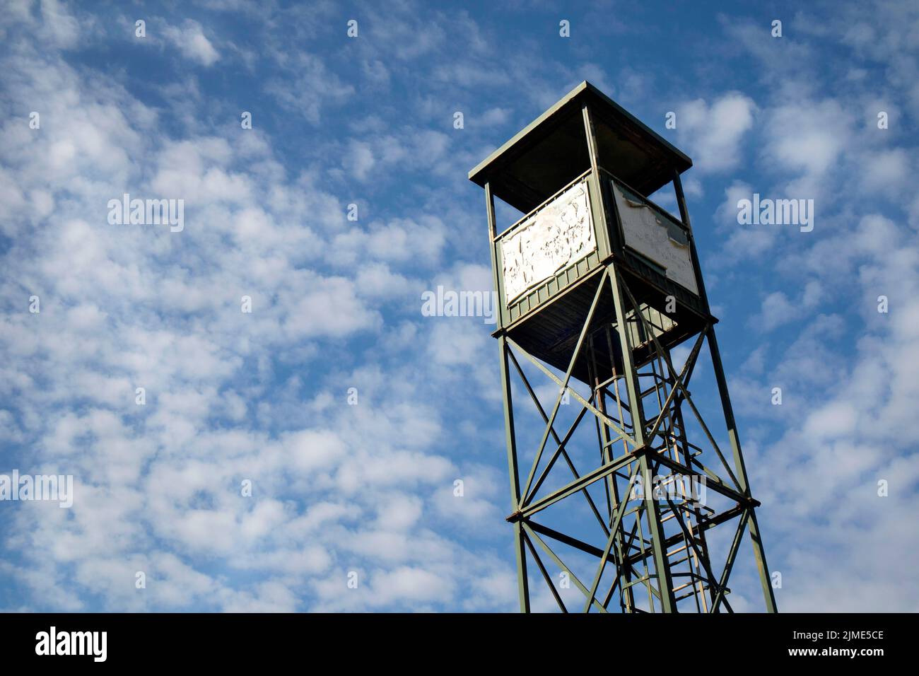 Steel tower for forest firefighting Stock Photo - Alamy