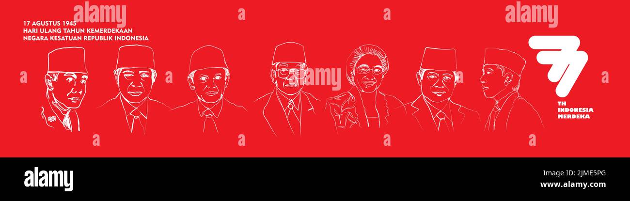 Design banner of the proclamation of independence of the Republic of ...