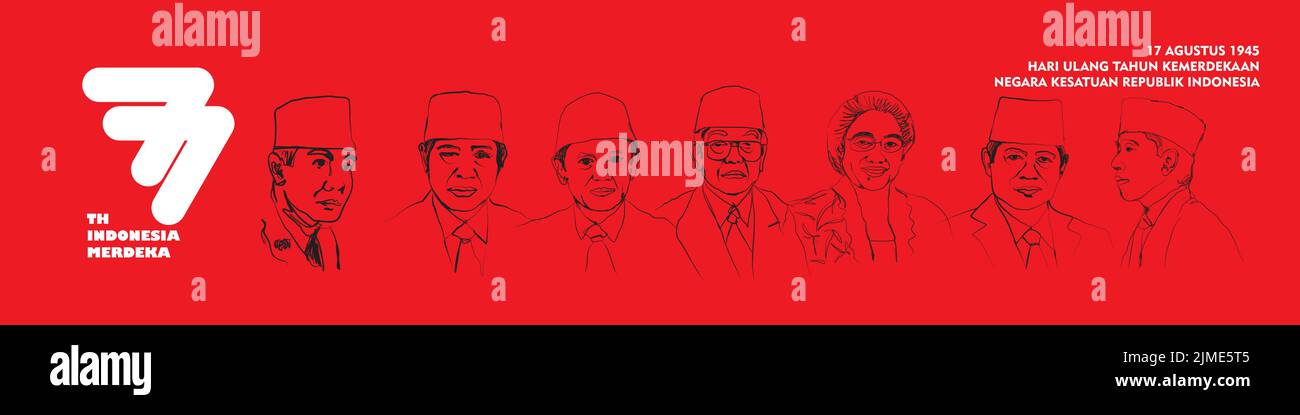 Design banner of the proclamation of independence of the Republic of ...