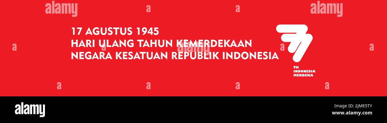 Design banner of the proclamation of independence of the Republic of ...
