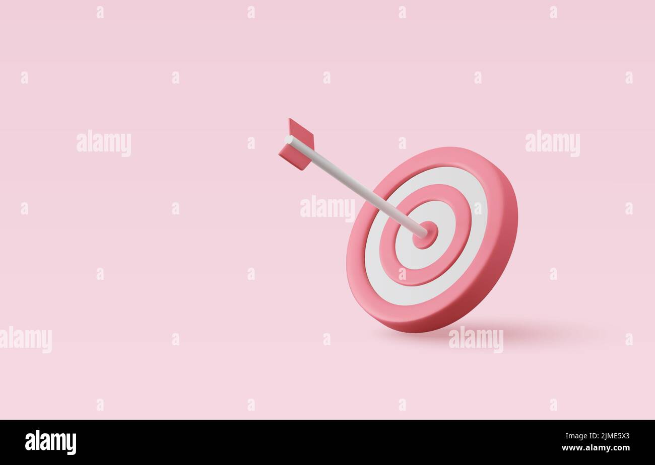 3d render bullseye target Stock Vector Images - Alamy