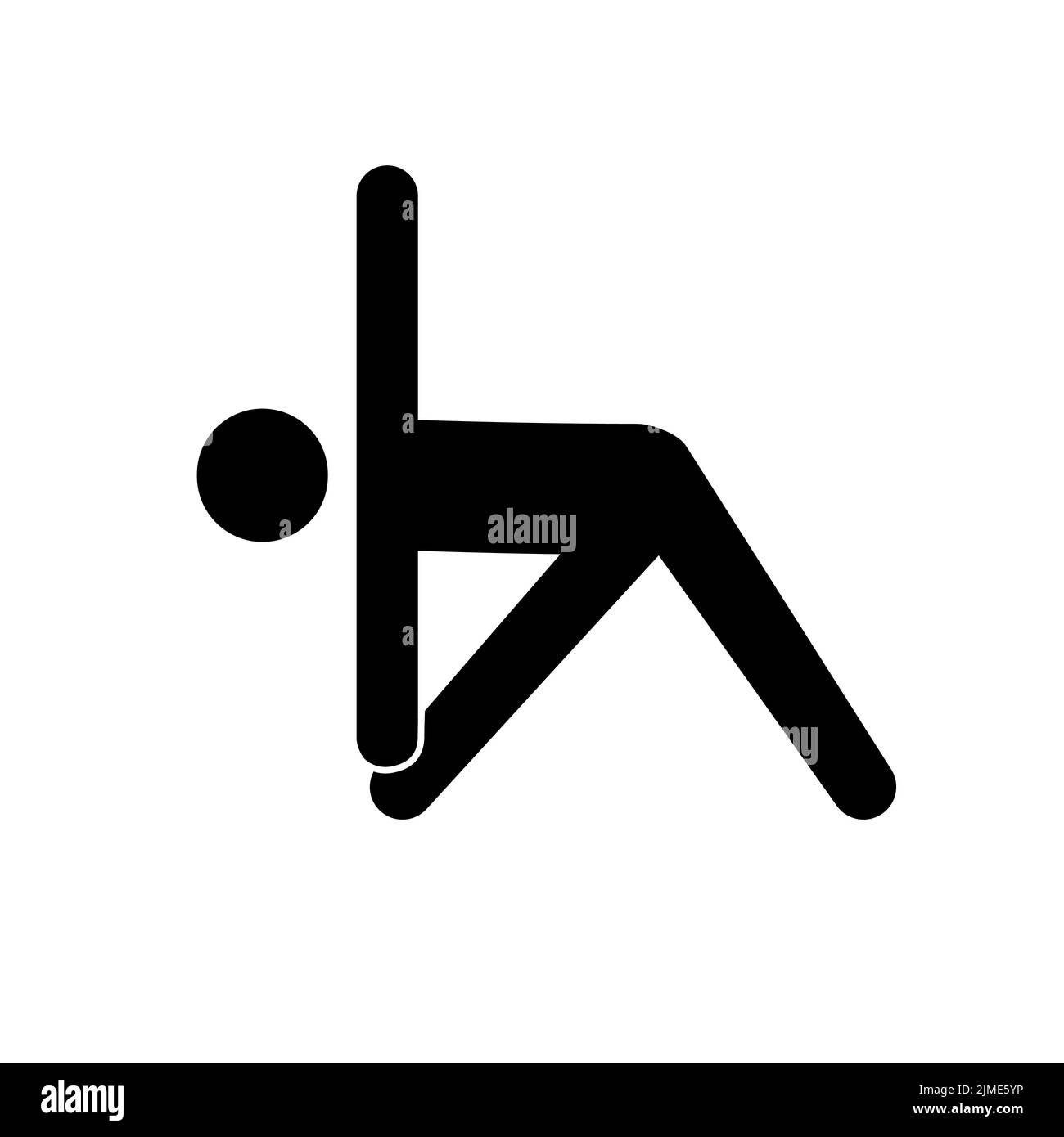Yoga pictogram icon man. Yoga pose, meditate practice, relax pictogram ...
