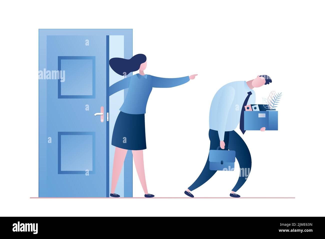 Angry boss entrepreneur in Cut Out Stock Images & Pictures - Alamy