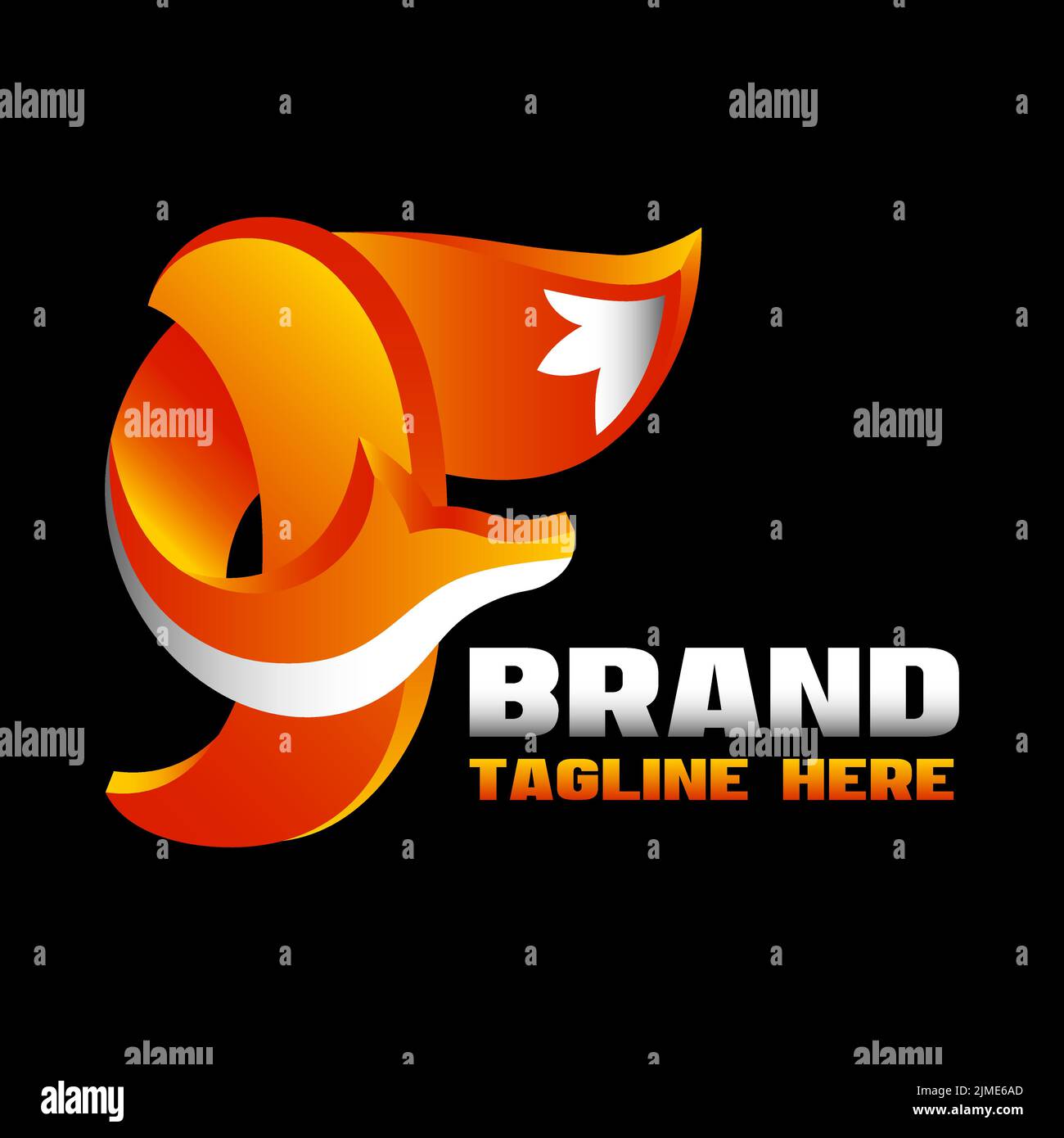 Fox monogram logo Stock Vector Images - Alamy