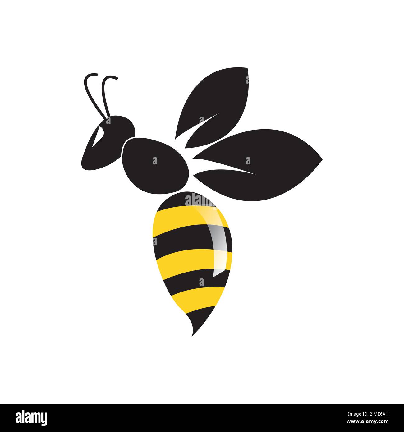 Black and yellow bumblebee Stock Vector Images - Alamy