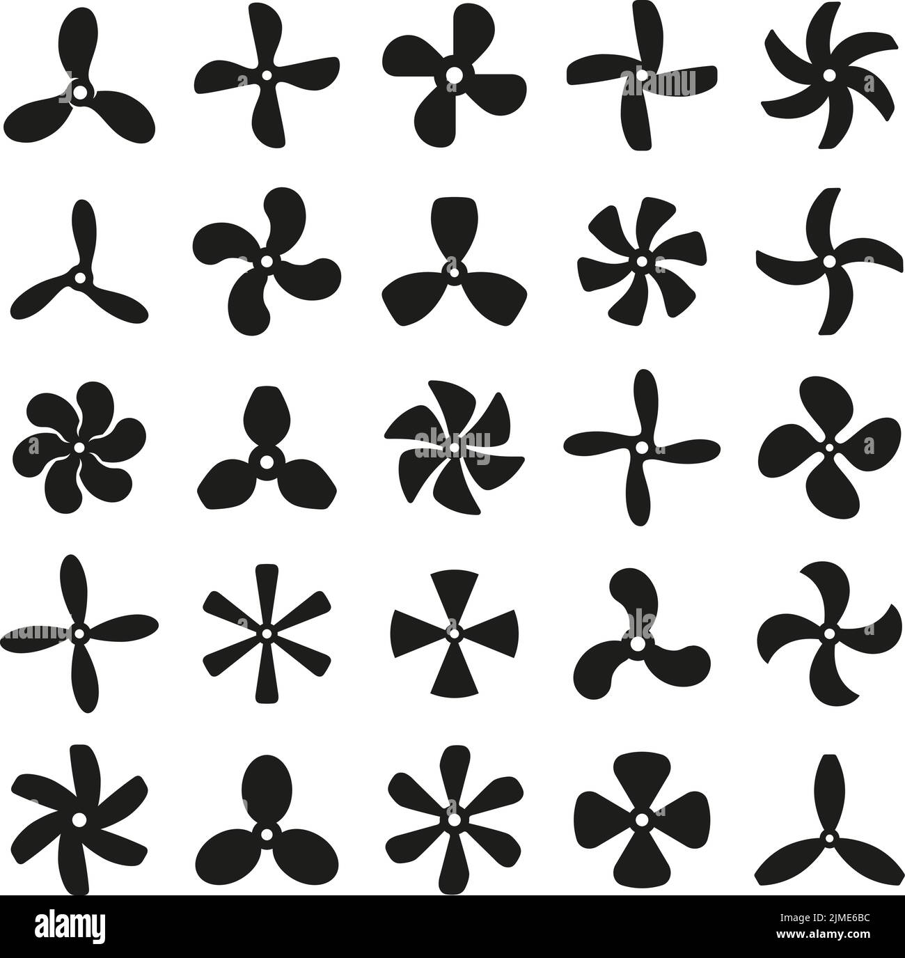 Marine screws icon. Propeller icon, electric boat motor blade. Airplane ...