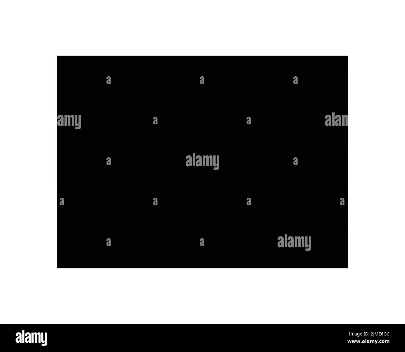 Colorado US Map. CO USA State Map. Black and White Coloradan State ...