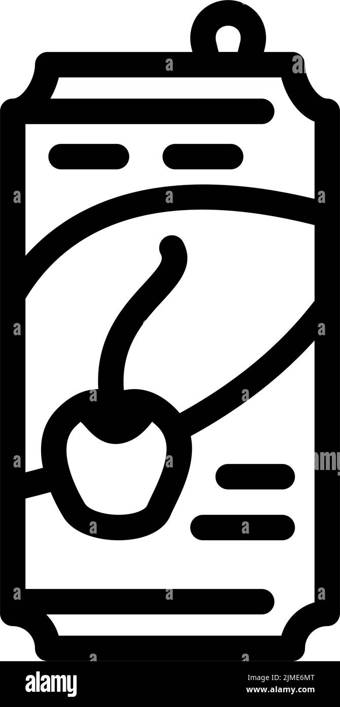 Cherry tree line icon Black and White Stock Photos & Images - Alamy