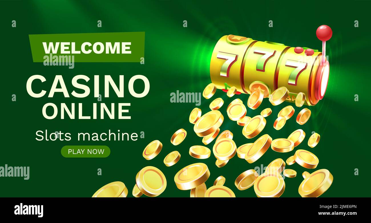 Casino slots winner, fortune of luck, 777 win banner. Vector ...