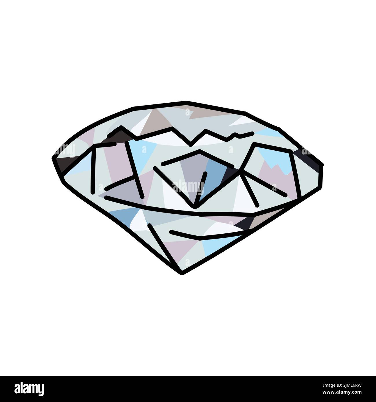 Diamond color line icon. Precious stones. Pictogram for web page ...