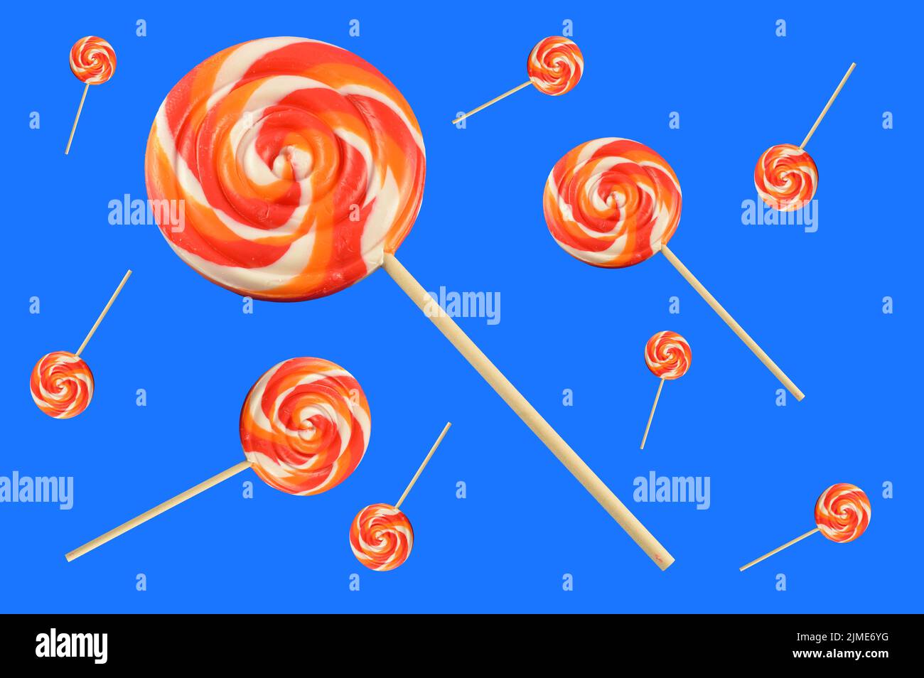 Lollipop Treats Background Stock Photo - Alamy
