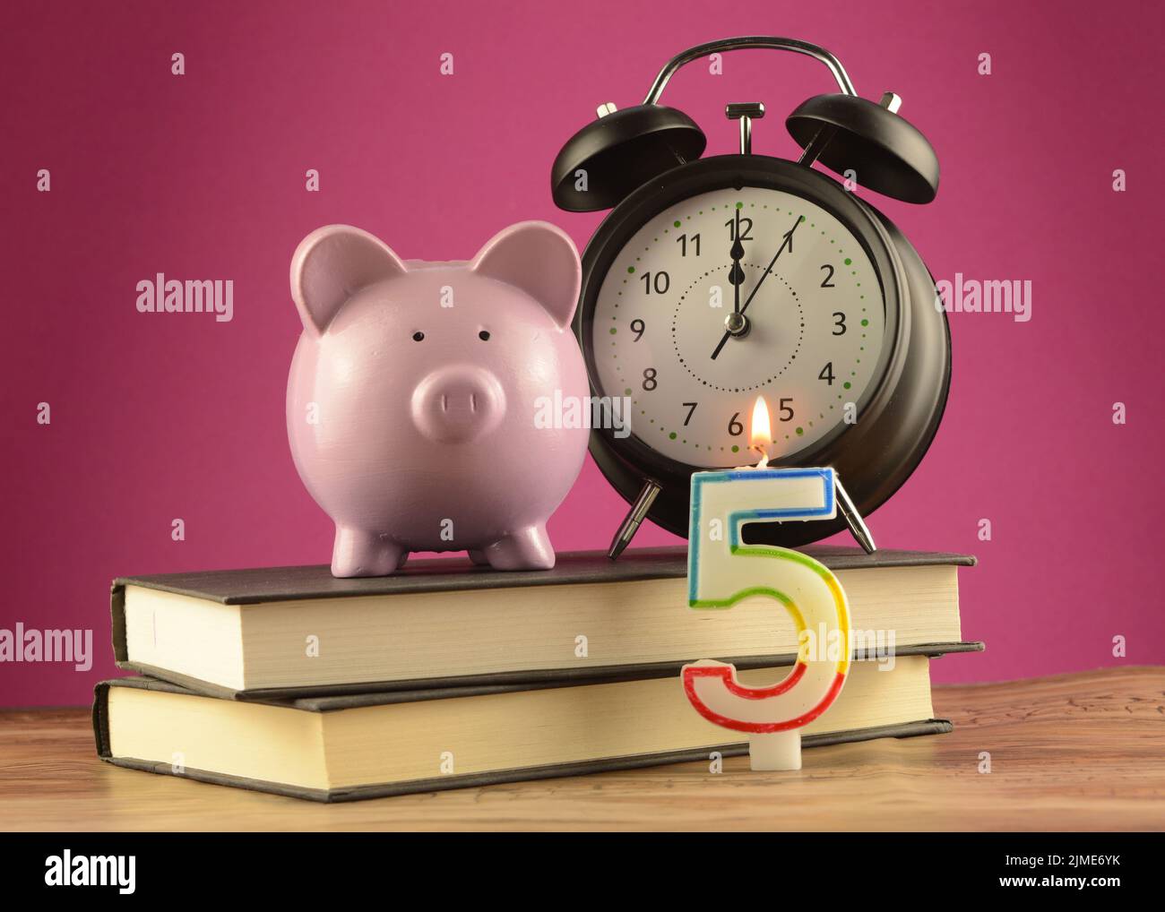 Celebrate Five Years Stock Photo - Alamy