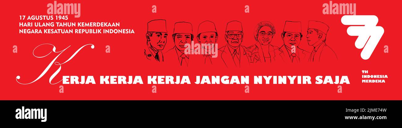 Design banner of the proclamation of independence of the Republic of ...