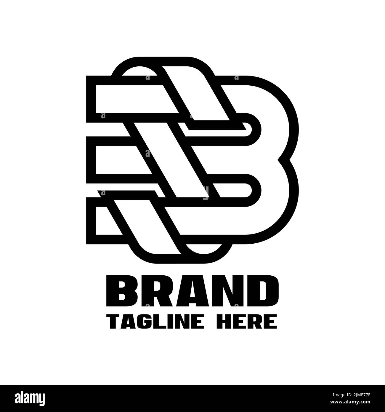 Modern Letters BS or SB logo. Vector illustration Stock Vector Image ...