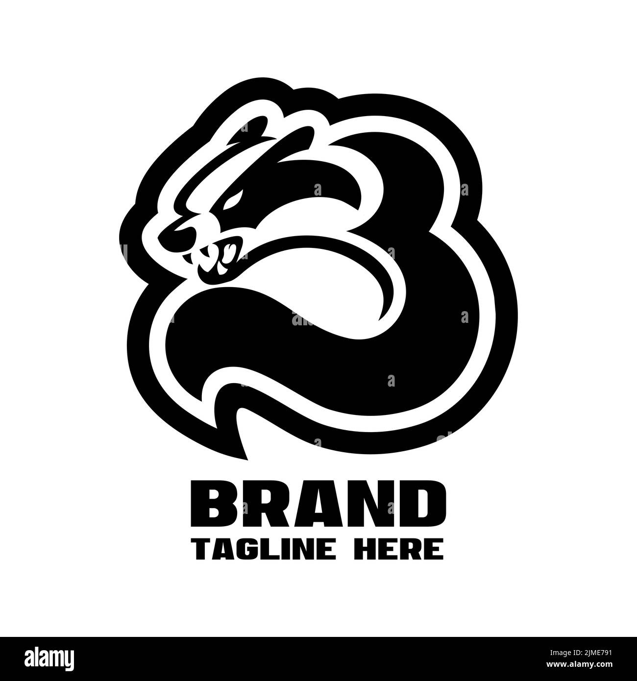 Bucky Badger Logo Vector