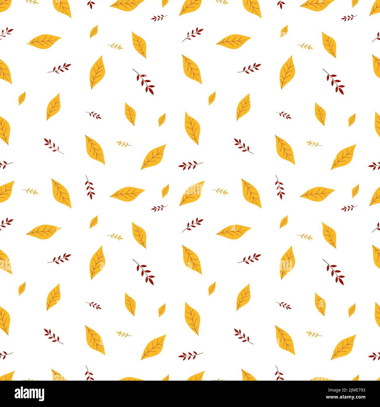 Seamless background with falling leaf Stock Vector Image & Art - Alamy
