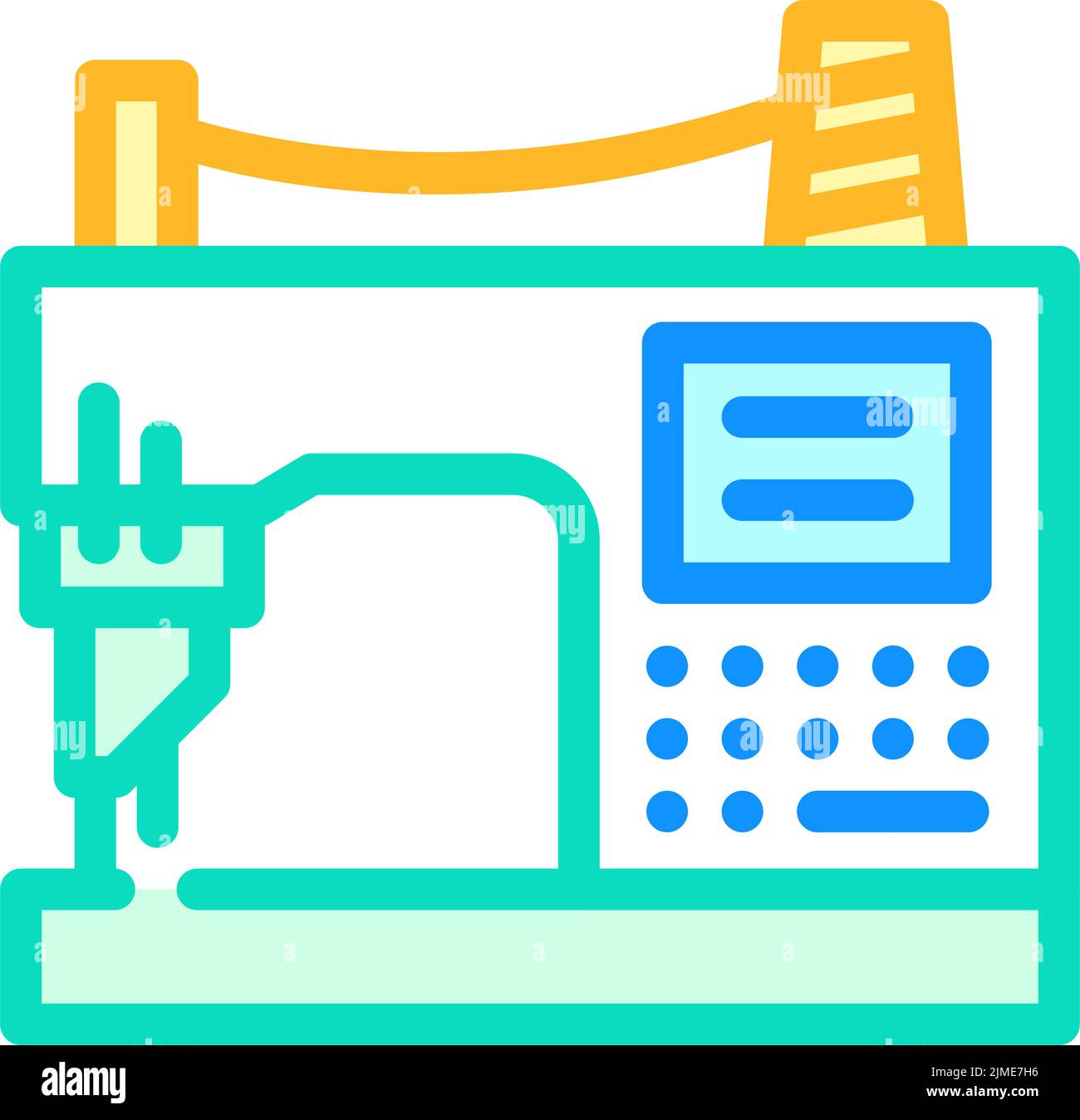 sewing machine color icon vector illustration Stock Vector Image & Art ...