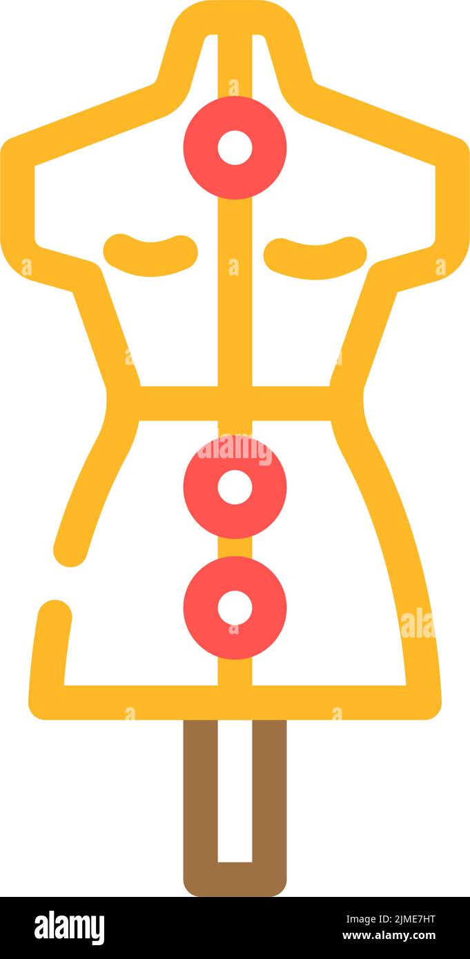sewing mannequin color icon vector illustration Stock Vector Image ...