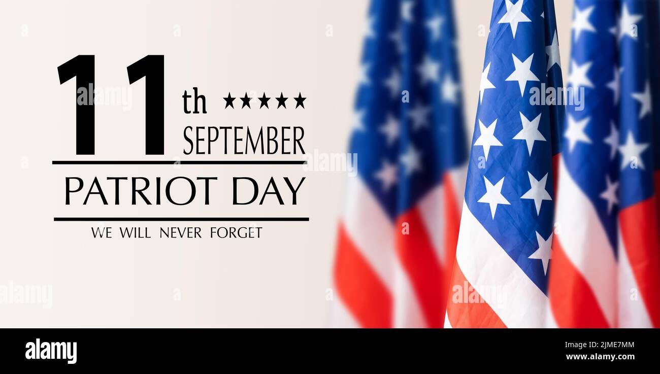 USA Patriot Day illustration. patriotic template for greeting card ...