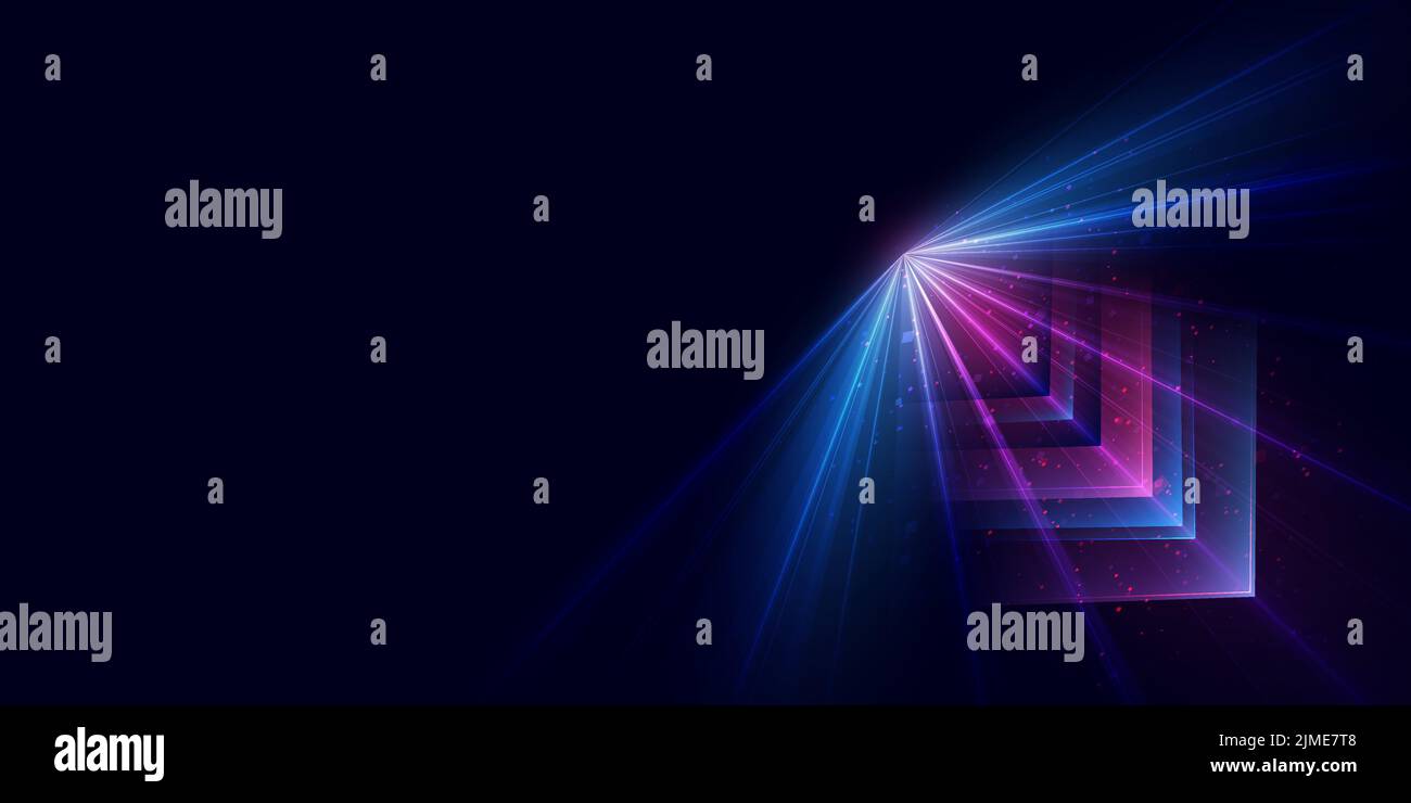 Modern abstract arrows moving at high speed. Colourful dynamic motion ...