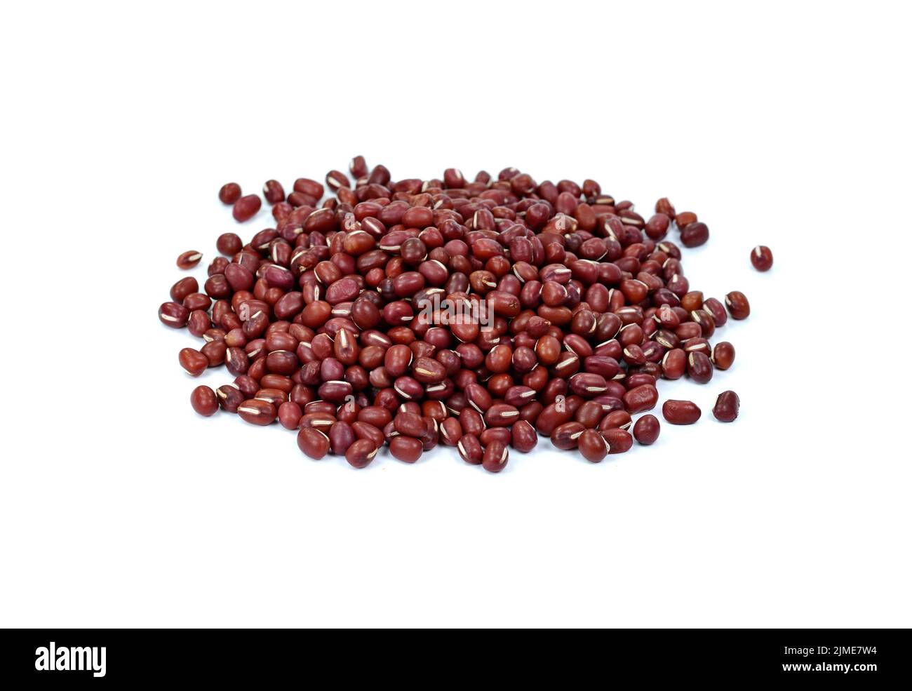 Azuki Bean or Red Bean Seeds isolated on white background Stock Photo ...