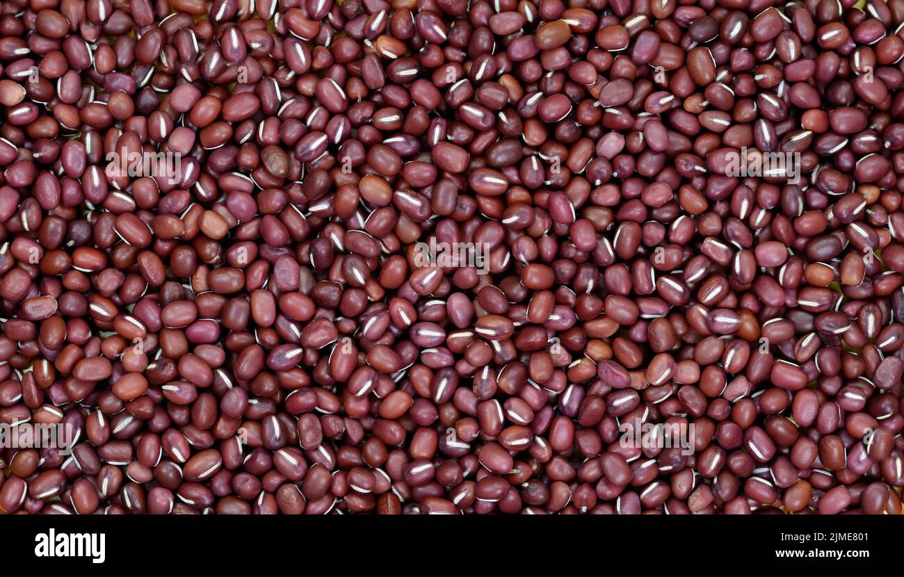 Red azuki beans texture background Stock Photo - Alamy